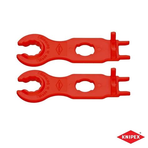 2бр Ключ за стягане на Mc4 конектори за соларни кабели Knipex K9749662