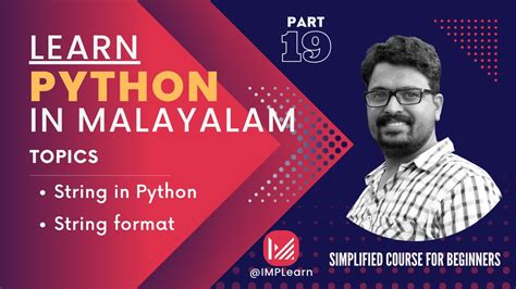 Strings In Python String Format Indexing Learn Python In Malayalam Lecture YouTube