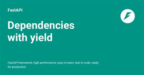 Fastapi On Linkedin Dependencies With Yield Fastapi