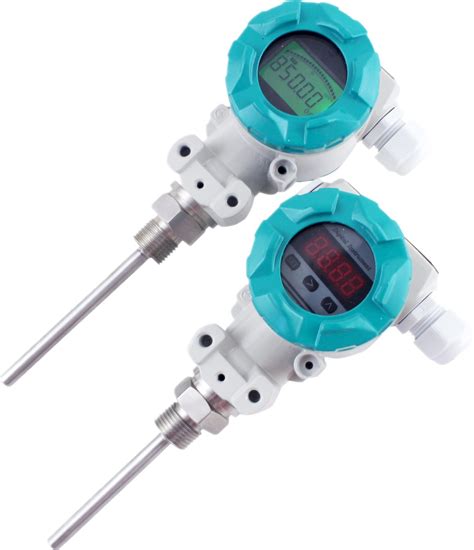 Safe K Thermocouple Lcd Display Fixed Thread Type Thermometer Fluid High Temperature Transmitter