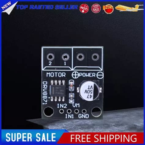 DRV H BRIDGE DC Motor Driver PWM Driver Module Black PWM Control For Arduino EUR