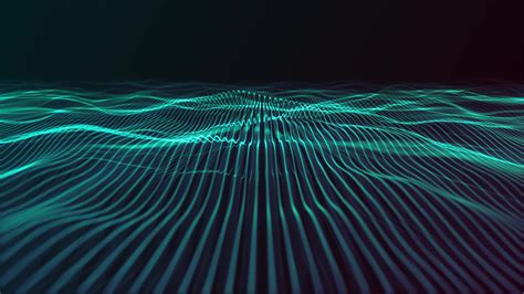 Abstract Digital Waving Lines Fx Background Loop 4301950 Stock Video At