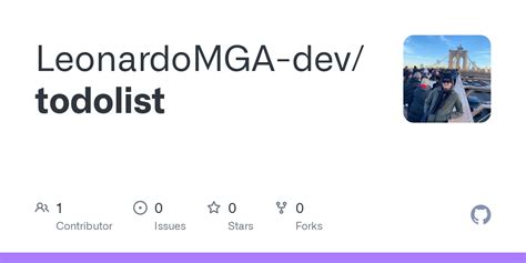 GitHub LeonardoMGA Dev Todolist