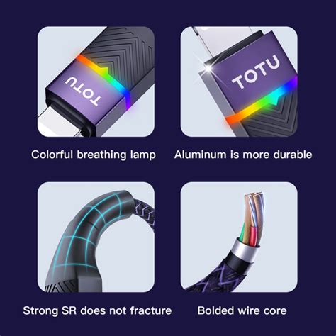 TOTU B C Journey Series In USB To Pin Type C Colorful