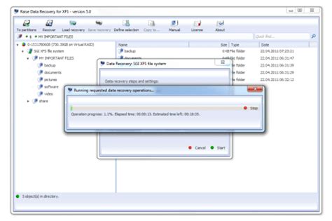 Raise Data Recovery For Xfs Filesystem