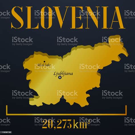슬로베니아 황금 단단한 국가 윤곽 선 실루엣 세계지도 템플릿의 현실적인 조각 인포 그래픽 벡터 일러스트 레이션 고립 된 개체 배경 모든 국가에서 설정 가정 생활에 대한 스톡