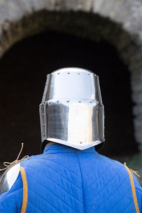 Medieval Crusader Helmet Bucket Helmet Etsy