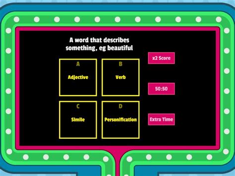 Language Techniques Gameshow Gameshow Quiz