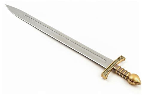 Xiphos Sword On White Background Premium Ai Generated Image