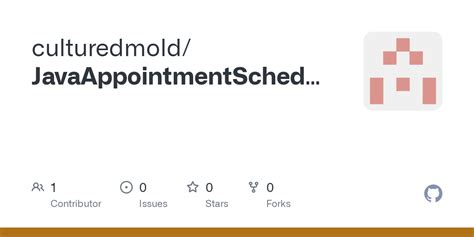 GitHub Culturedmold JavaAppointmentScheduler