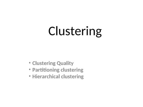 4 Dm Clustering Ifor Computerscience Ppt