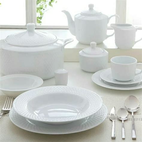 کمدا قیمت و خرید سرویس چینی زرین رنگ سفید