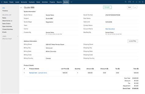 New Integration Zoho Crm Quotes Module Quoter Software