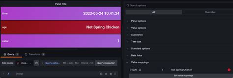 Cant Base Color Off Age Of Last Data Point Stat Panel Grafana Labs Community Forums
