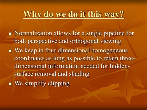 Ppt Csc461 Lecture 21 Perspective Projections In Opengl Powerpoint