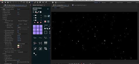 particle letters r aftereffects