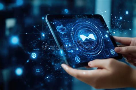 A Hand Interacts With A High Tech Touchscreen Displaying Intricate Data And Graphics In Vibrant