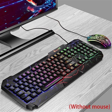 Shipadoo K620 Wired Keyboard Colorful Crack Backl Vicedeal