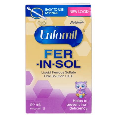 Enfamil Fer In Sol Liquid Ferrous Sulfate Oral Solution Usp 50 Ml