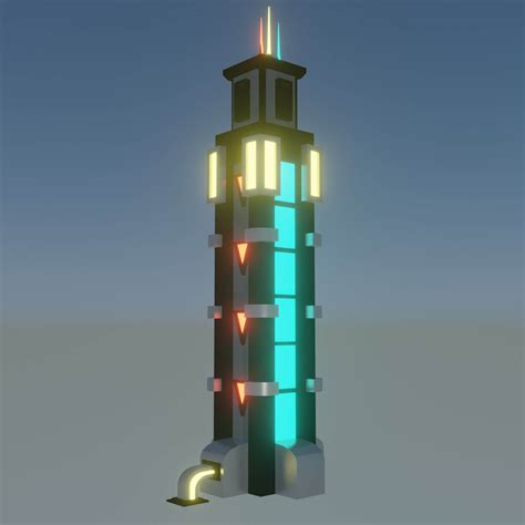 sci fi structure 02 3d model by arq maaaahh