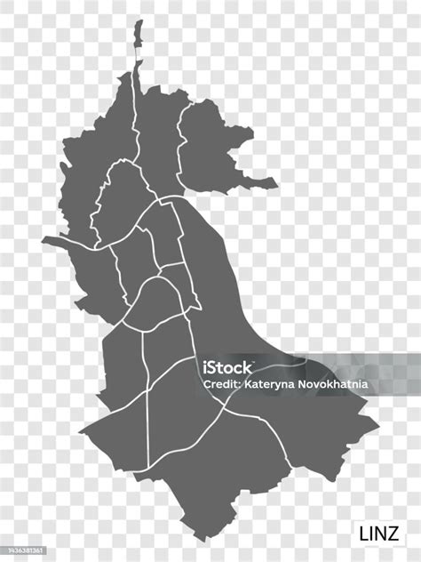 린츠의 고품질지도는 지역의 국경과 도시 오스트리아입니다 귀하의 웹 사이트 디자인 응용 프로그램 Ui에 대한 Linz의지도 Eps10 0명에 대한 스톡 벡터 아트 및 기타