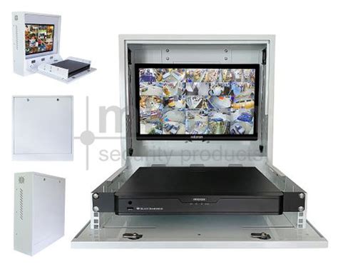 Vertical Lockable Wall Mount Cabinet For Nvr And Upto 24 Monitor