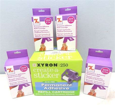 Xyron 250 Create A Sticker Refill Cartridges Gc5 Auctions