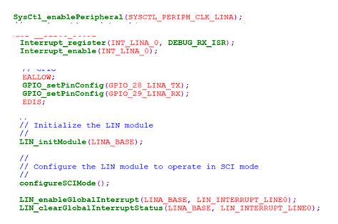 tms320f280039c lin can not work c2000 microcontrollers forum c2000