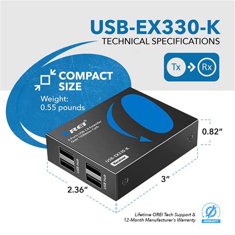Usb Over Ethernet Extender Upto 330 Feet Extends Usb 20 Signal Over