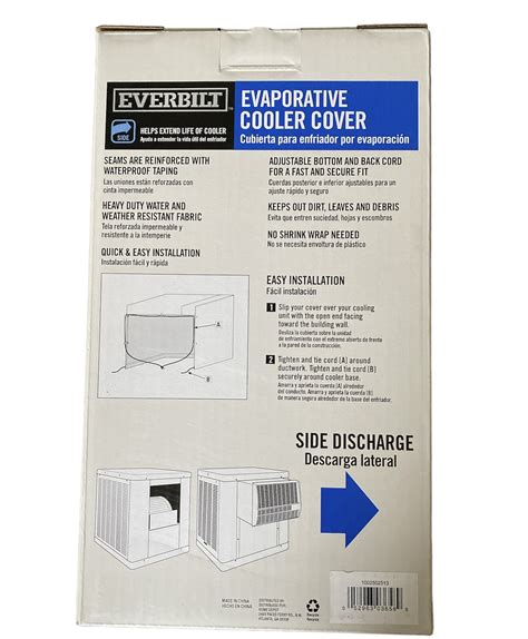 Everbiltcoolercoversidedischargeevaporativepolyester372222