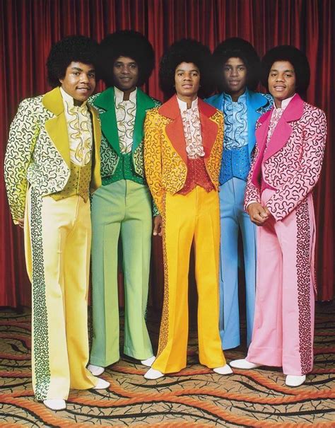 The Jackson Five Posing For Group Portrait 1975 [l R Tito Jackie