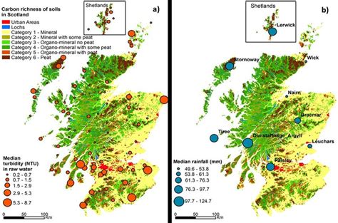 2 A Spatial Distribution Of Median Turbidity Ntu In Raw Water On Download Scientific Diagram