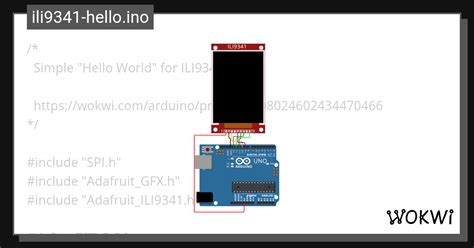 Ili9341 O Wokwi Esp32 Stm32 Arduino Simulator