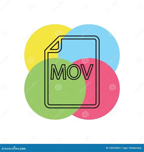 Download Mov Document Icon Vector File Format Stock Illustration Illustration Of Sign