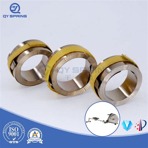 Qianye Manufacture Sus301 Power Spring For Rowing Machine Spring And Chain