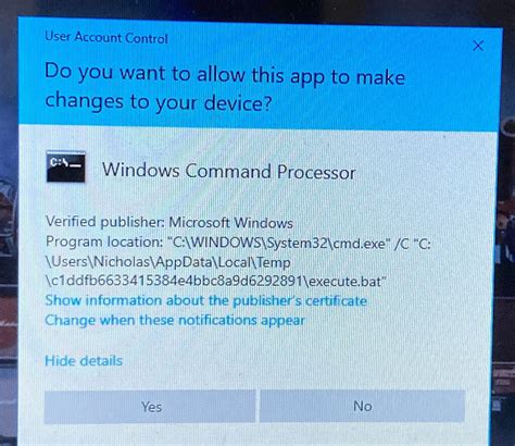 Windows Command Processor Asking For Permission When I Try To Install Unity News General