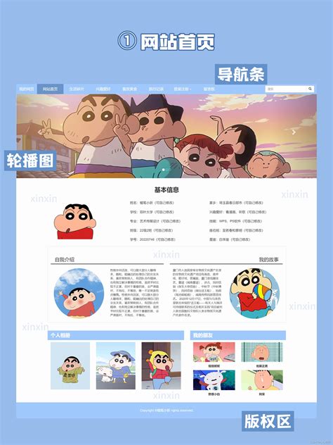 网站作业html简单网页设计bootstrap网页源代码成品响应式网站模板蜡笔小新bootstrap源码 Csdn博客