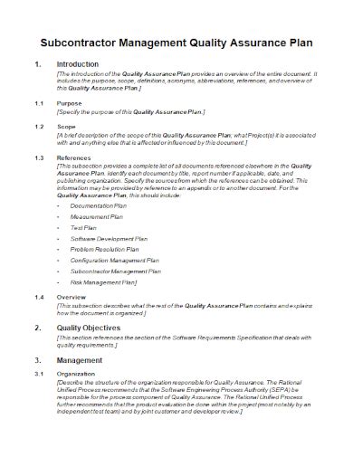 Free 10 Subcontractor Management Plan Samples Construction Safety