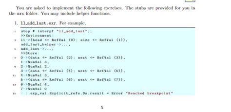 Solved You Are Asked To Implement The Following Exercises