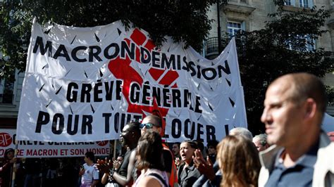 In Images France Stages Mass Protests And Strikes Over Budget Cuts