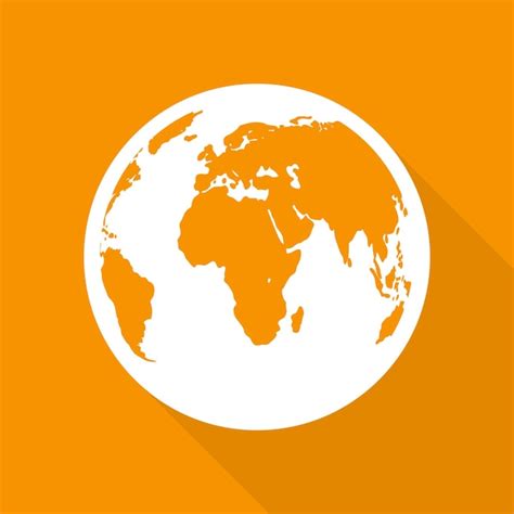Planeta Tierra Icono Ilustraci N Vectorial Vector Premium
