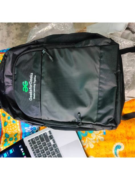 finally i got the gfg bag from gfg 160 days coding challenge