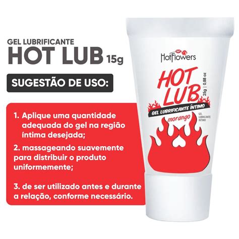 Gel Deslizante Hotlub Beijável 25g Hotflowers Sex Shop Pague Menos