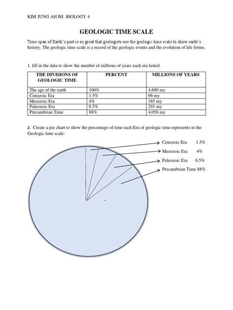 Geologic Time Scale Quiz Pdf