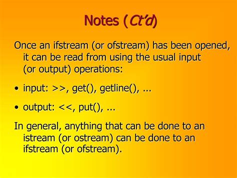 Ifstreams And Ofstreams Ppt Download