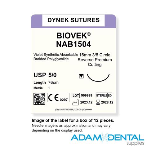 Dy Nab1504 12 Biovek Dyed 5 0 X 76cm 16mm 3 8 Circ Rvrs Prem Cut