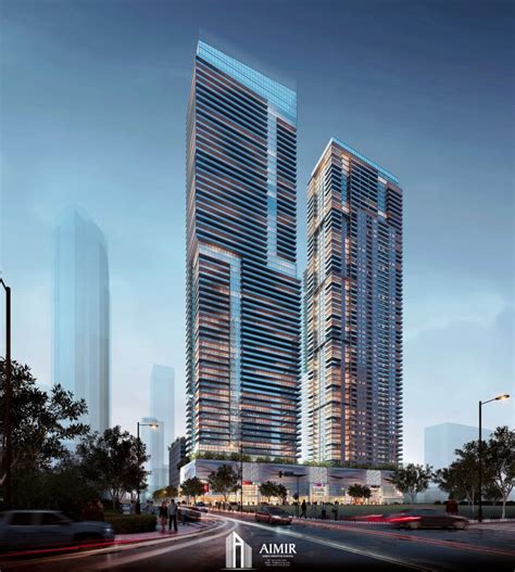 Twin Towers Architect Architecture Design 3d Rendering Architecturalvisualization