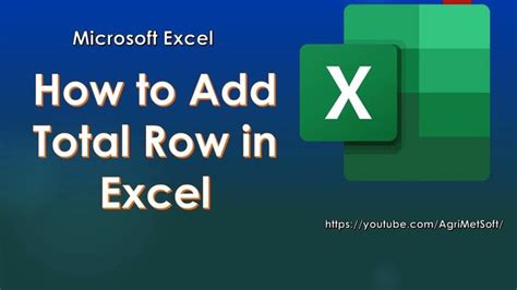 How To Add Total Row In Excel Linear Regression Regression Excel