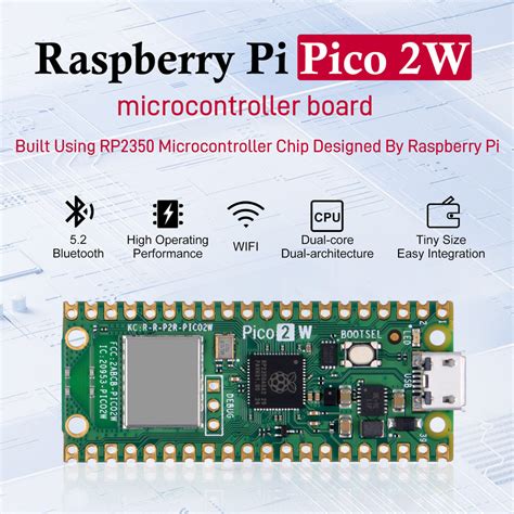 Raspberry Pi Pico 2 Wh Starter Kit With Raspberry Pi Pico 2 Wh Wifi E