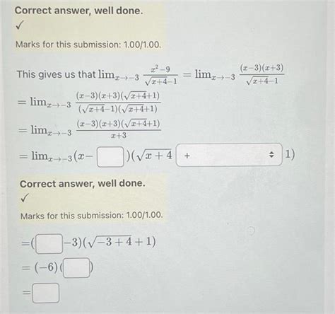 Evaluating Limits Of Rational Functions Consider Chegg Com